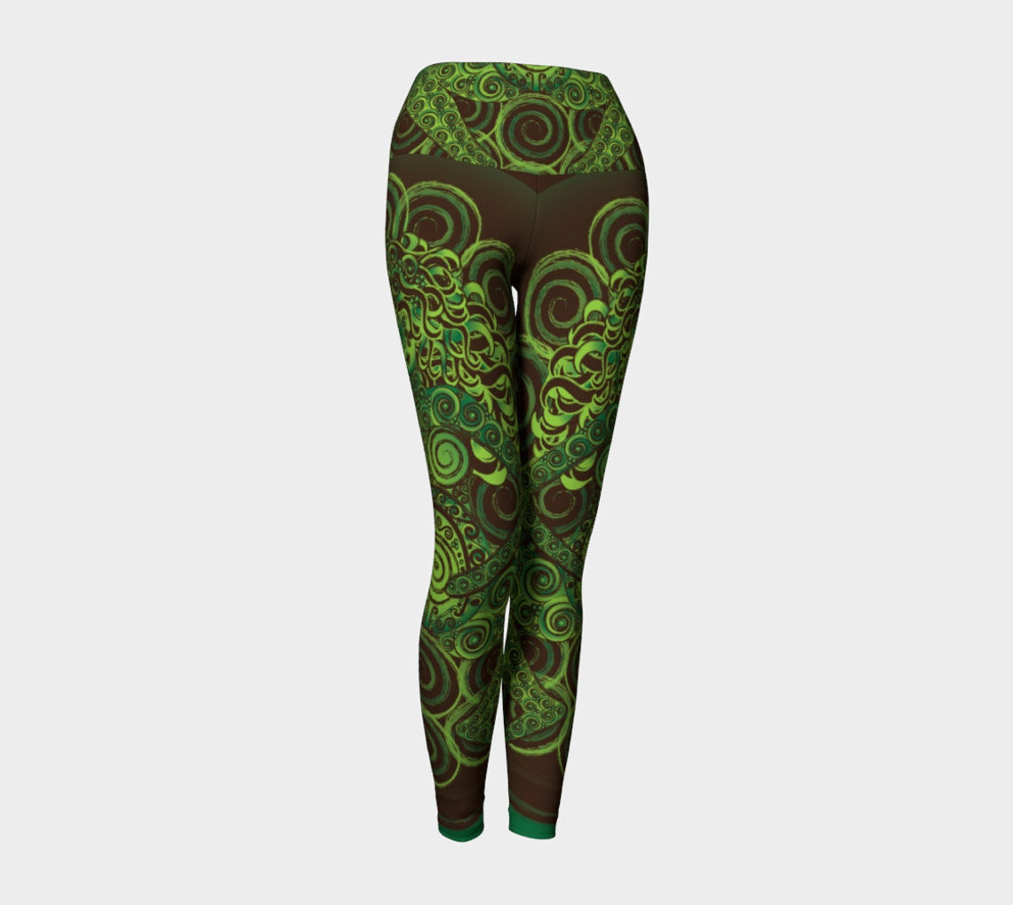 Celtic Pagan Fertility Goddess Yoga Leggings/activewear - Eco-friendly ...