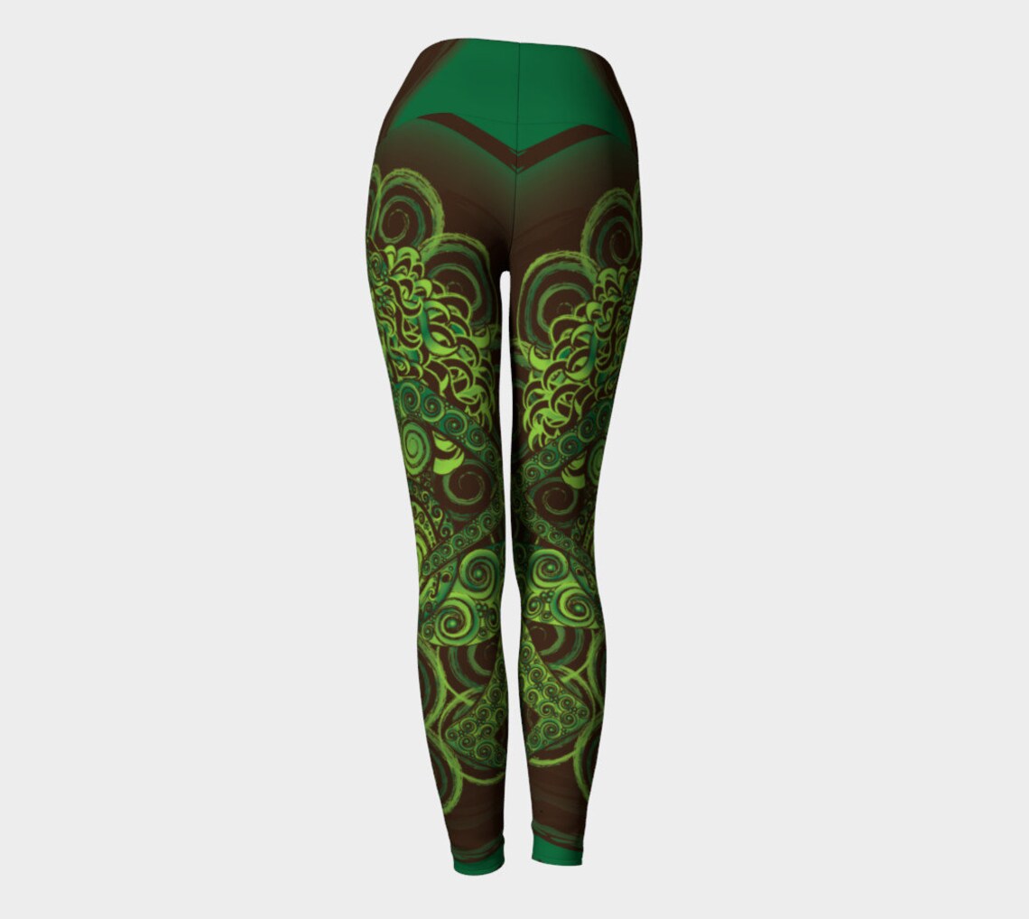 Celtic Pagan Fertility Goddess Yoga Leggings/activewear - Eco-friendly ...