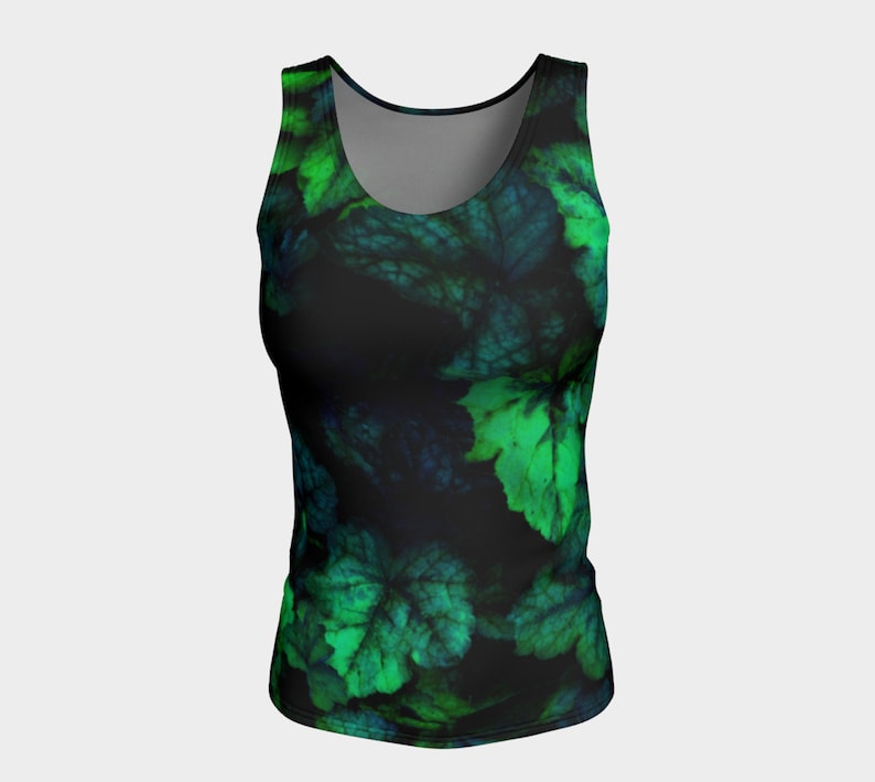 Elven Princess Long, Fitted Tank Top/activewear - Leaves, Nature, Fairy ...