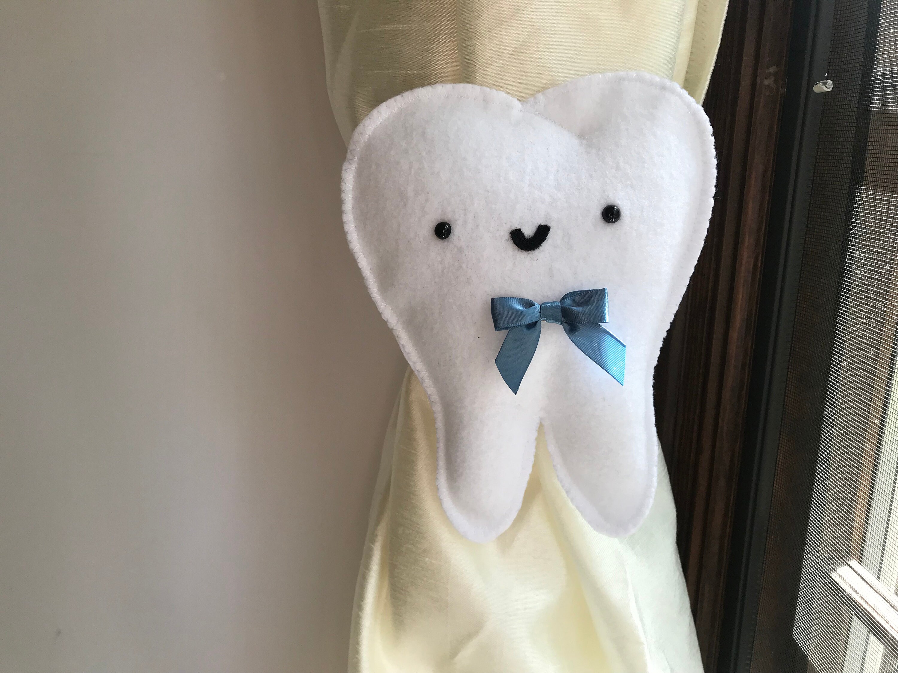 Liannas Tooth curtain tieback Dentist Room decoration Kids | Etsy