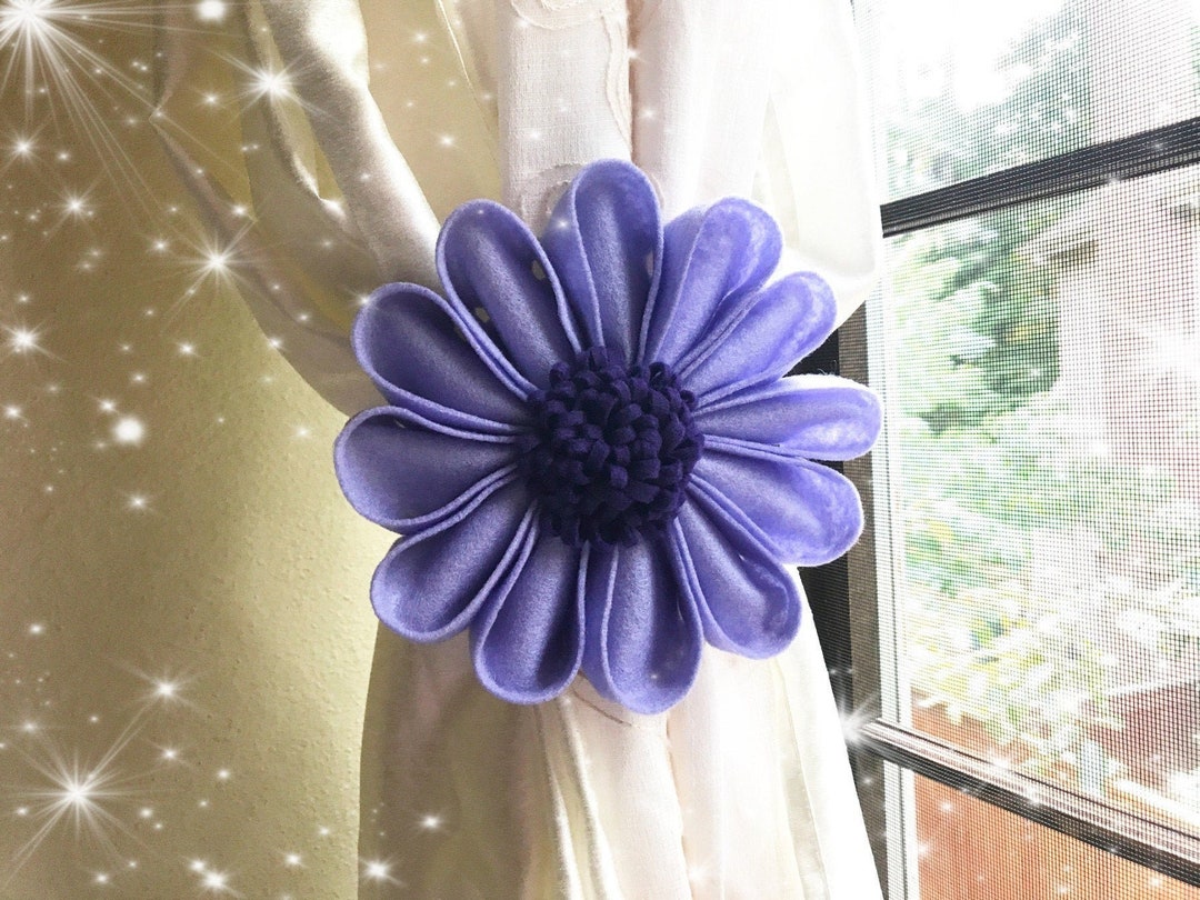 Staggering Two-tone Gerbera Flower Curtain Tie-back - Etsy