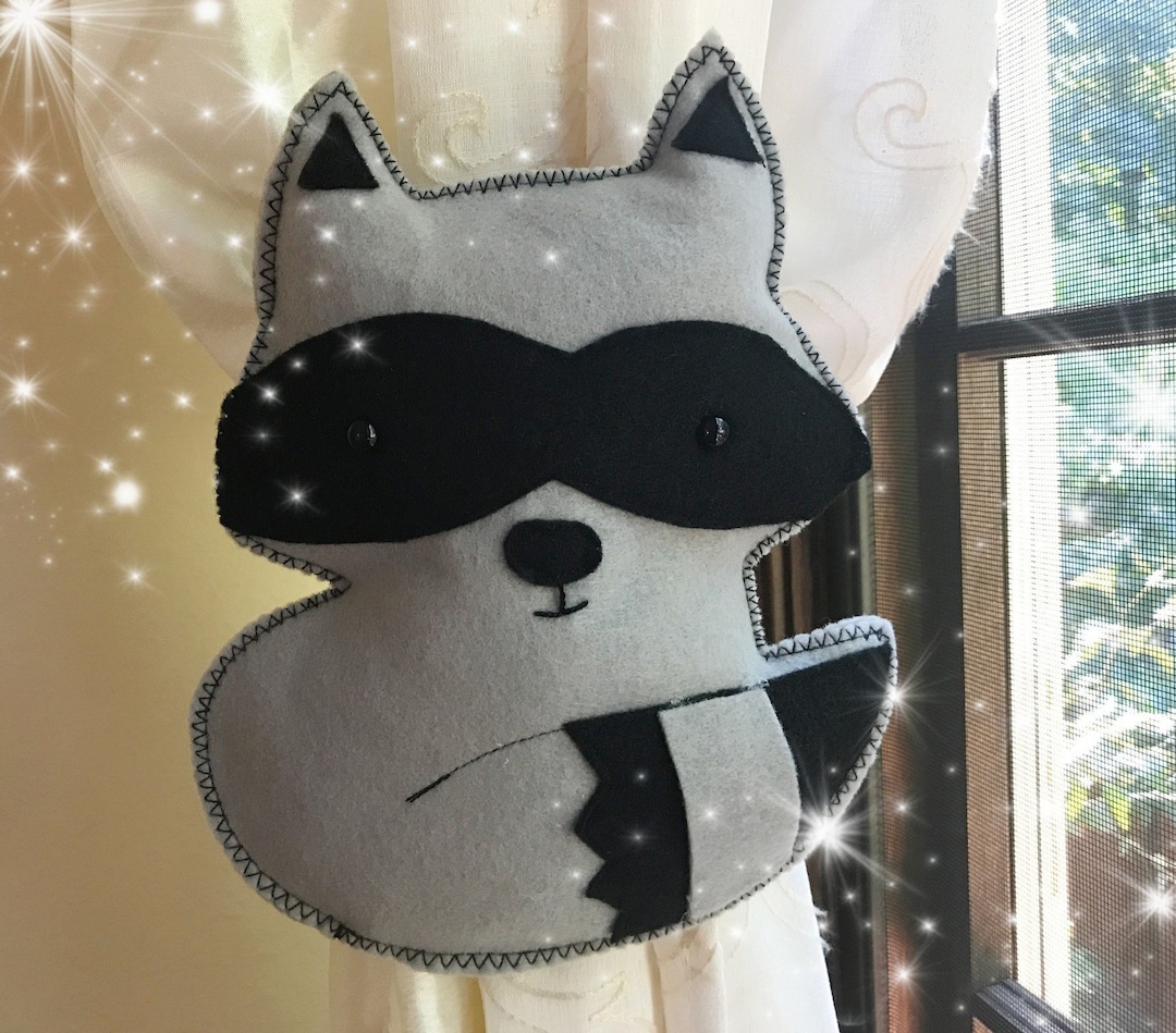 Charming Baby Raccoon Curtain Tie-back - Etsy