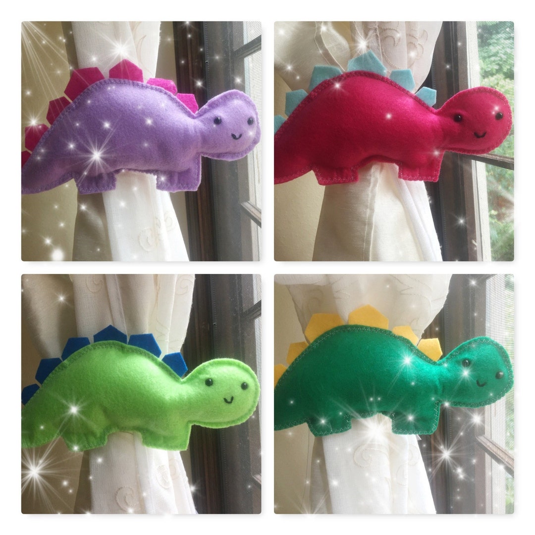 Liannas Baby Stegosaurus Curtain Tieback, 10x5 Inches, Kids Home ...