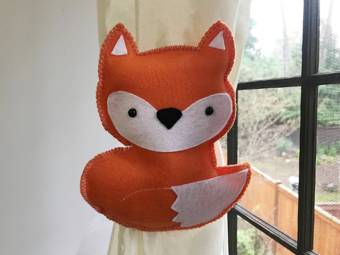 Liannas Fox Curtain Tieback, 7x6 Inches, Kids Room Decoration, Animal ...