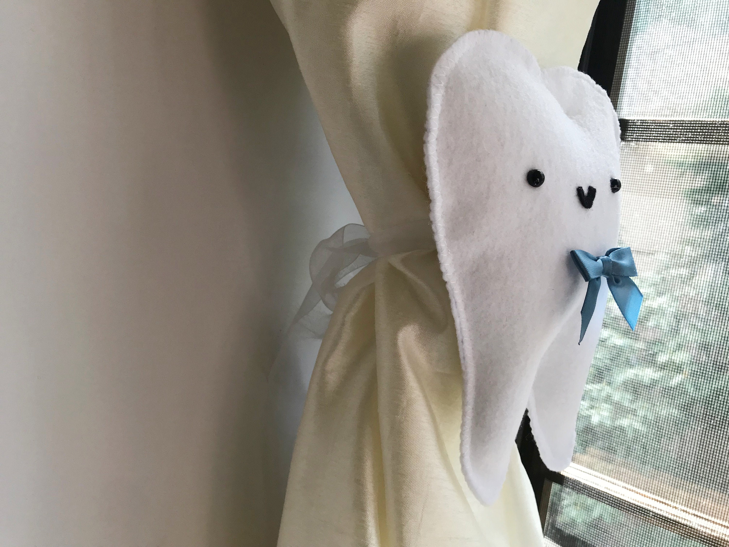 Liannas Tooth curtain tieback Dentist Room decoration Kids | Etsy