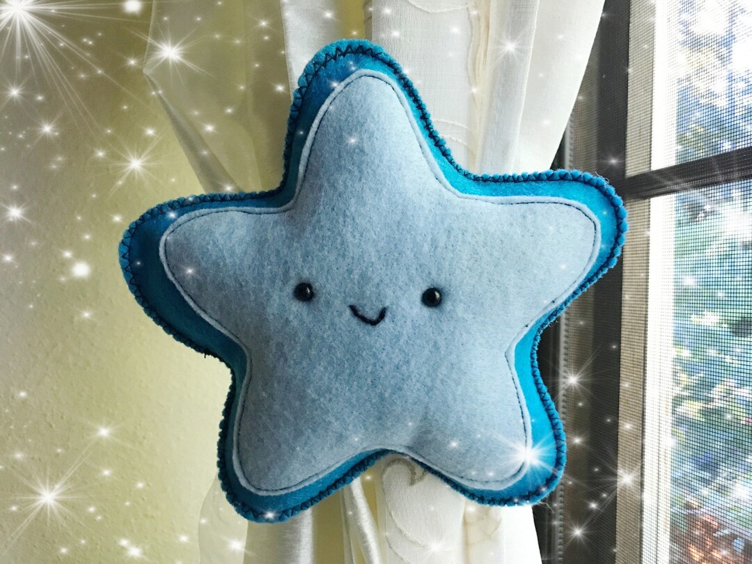 Liannas Cute Baby Star Curtain Tieback 5x5 Inches Kids Room - Etsy