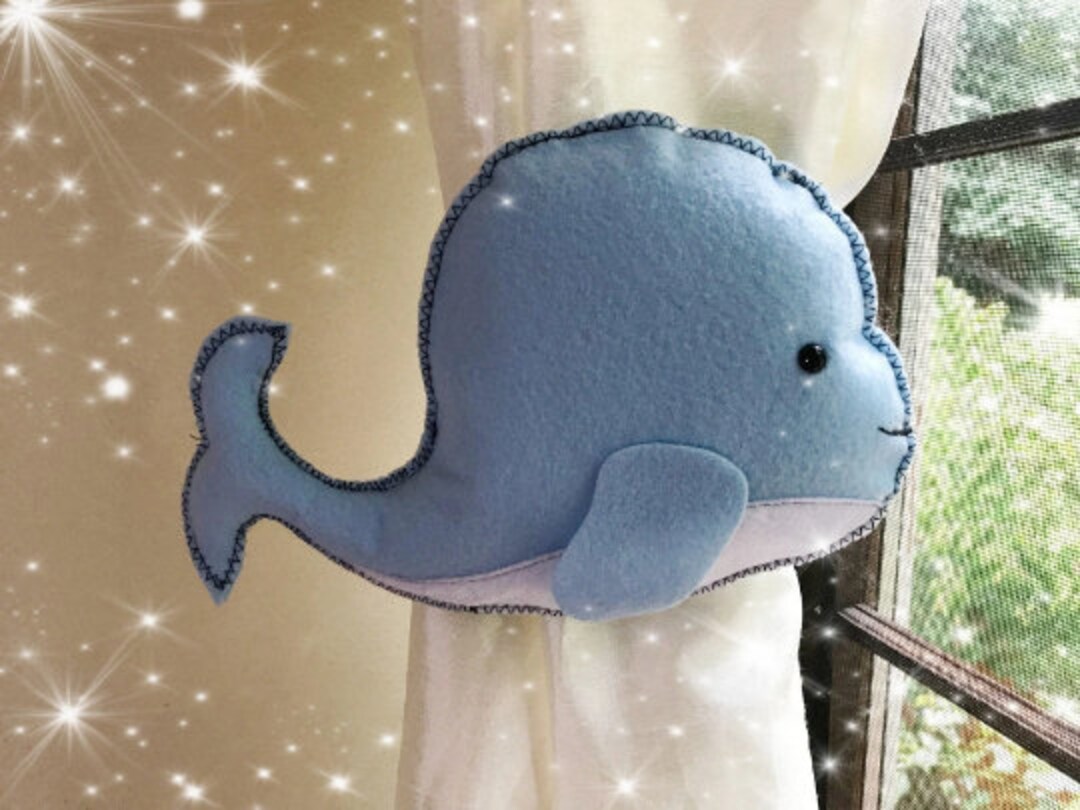 Adorable Whale Curtain Tieback for a Nautical Nursery - Etsy