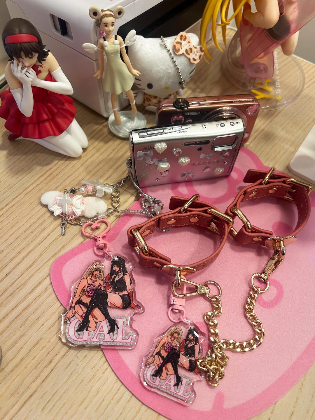 Gyaru Angels Keychain and Heartcuff Bracelets - Etsy