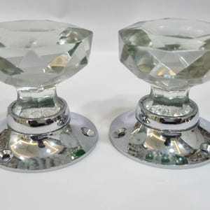 Glass Crystal Cut Faceted Mortise Door Knob – Elegant Vintage Style - Etsy