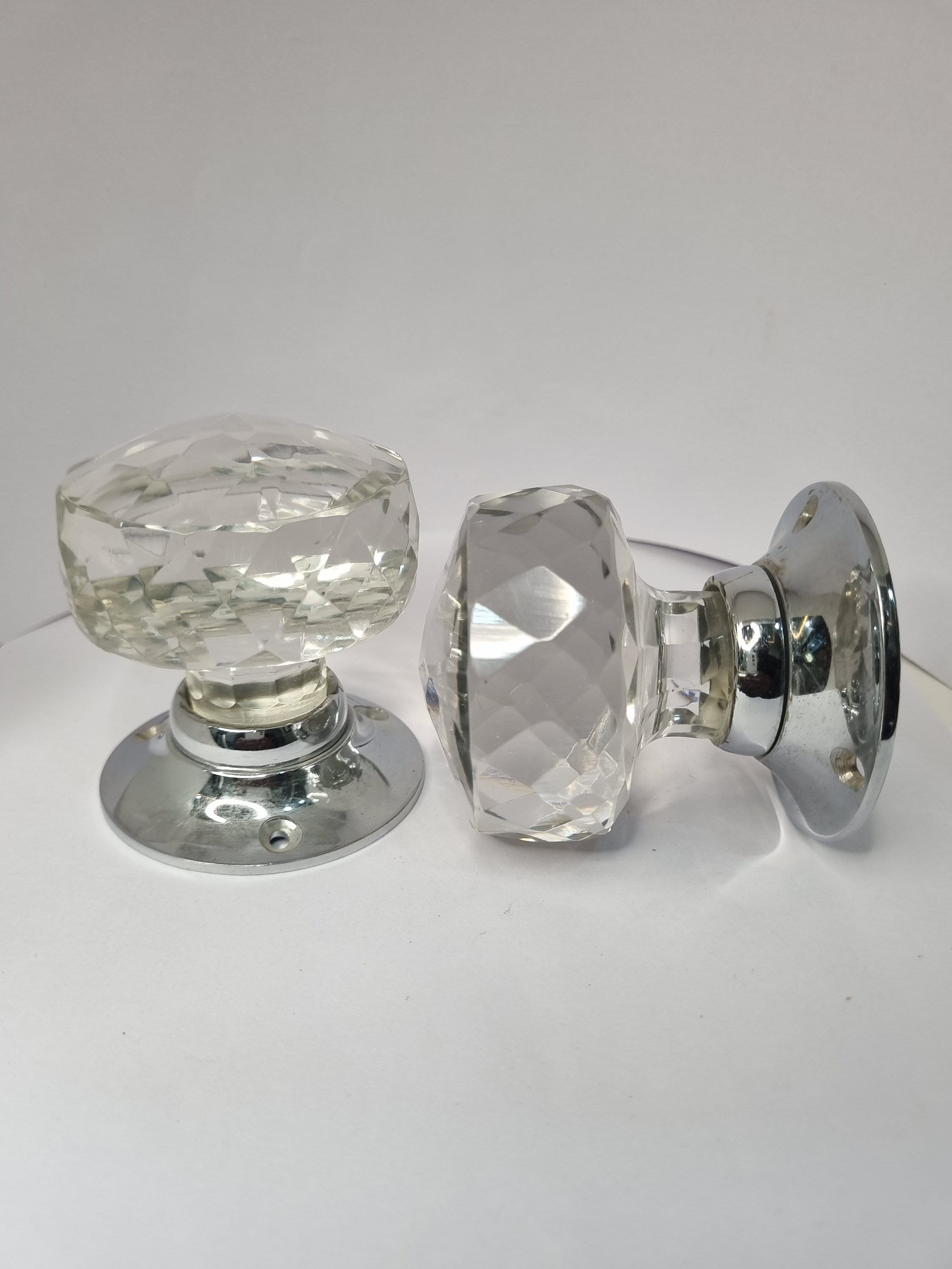 Glass Crystal Cut Faceted Mortise Door Knob – Elegant Vintage Style - Etsy