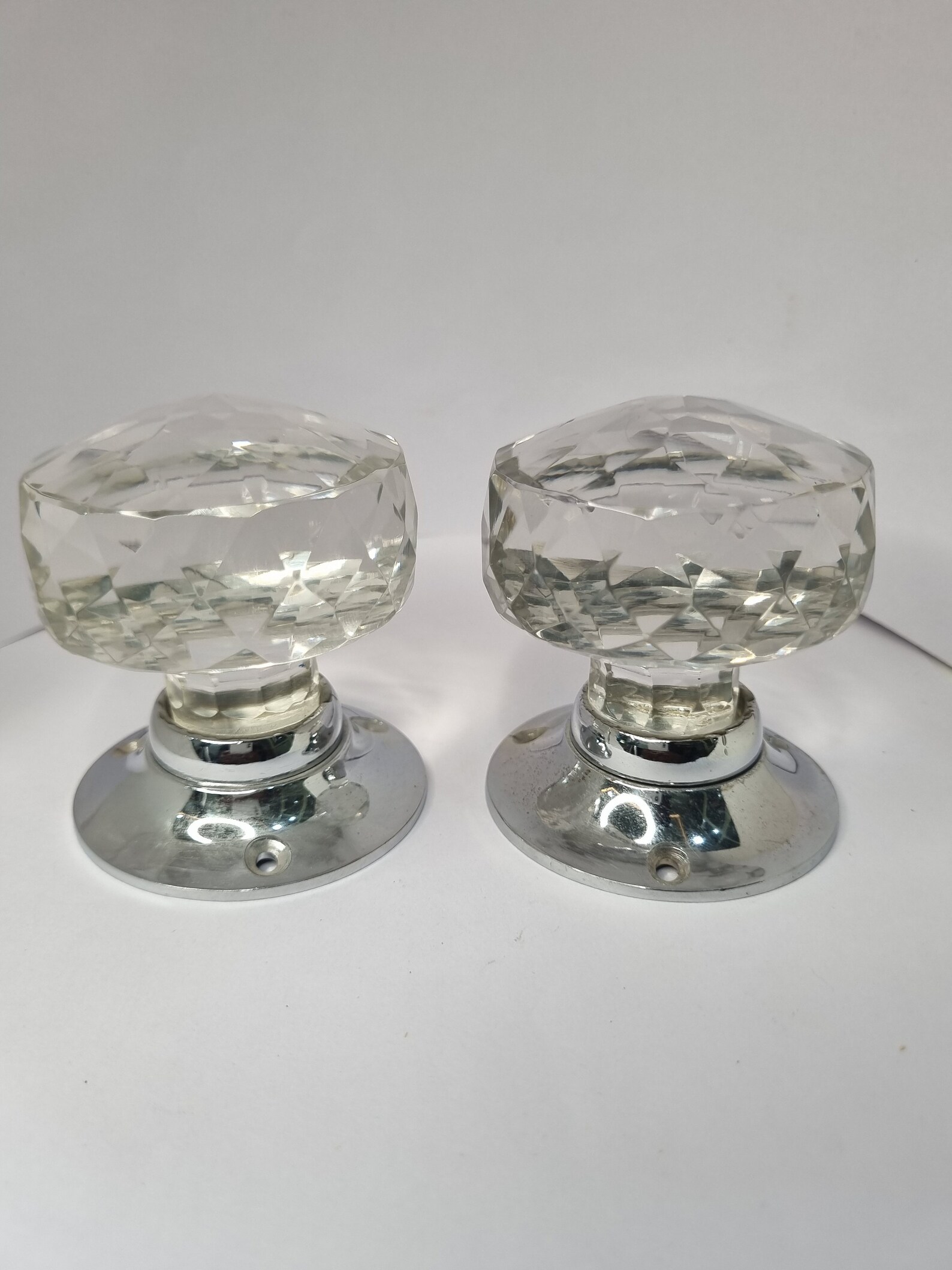 Glass Crystal Cut Faceted Mortise Door Knob - Etsy