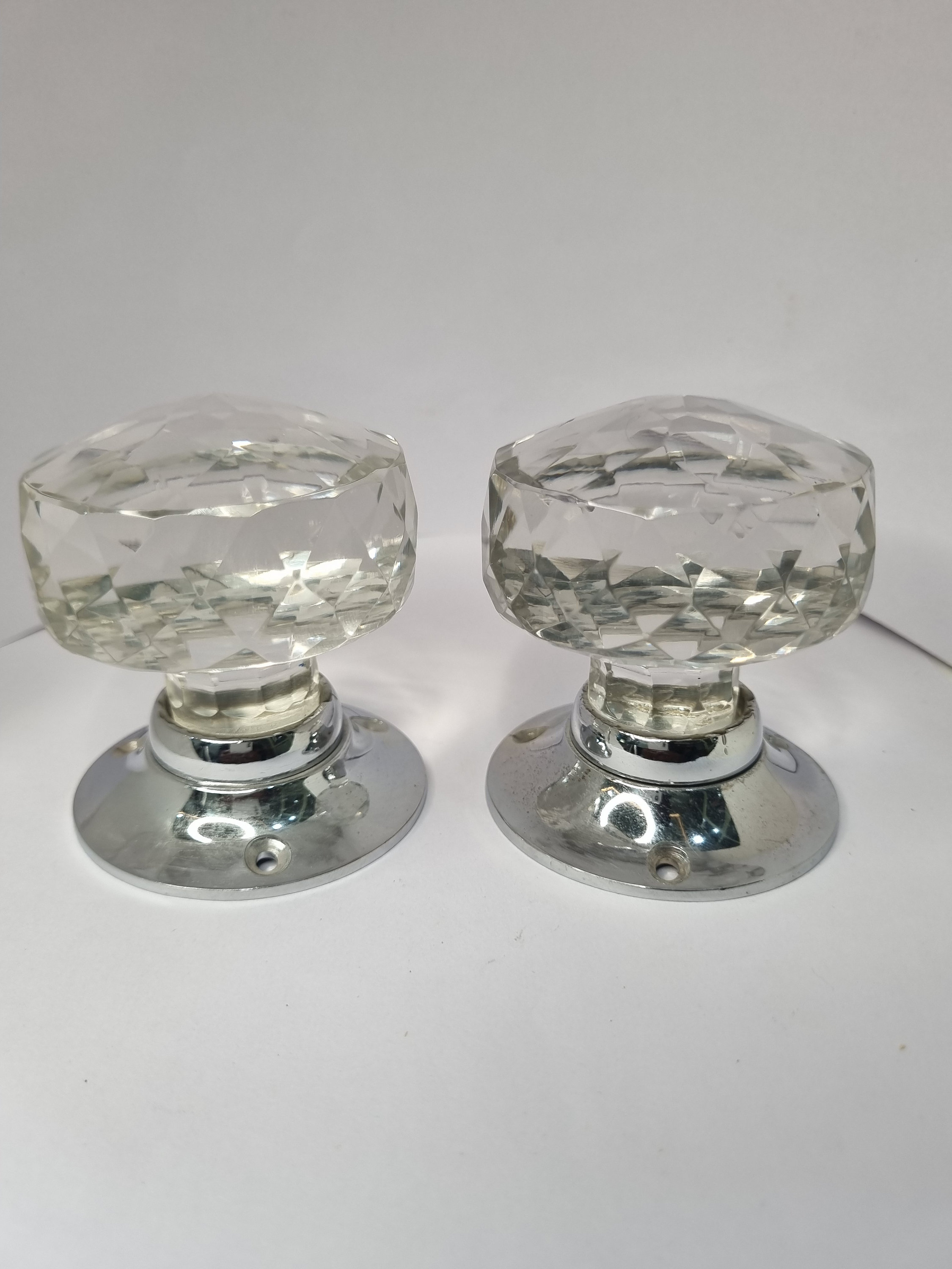 Glass Crystal Cut Faceted Mortise Door Knob - Etsy