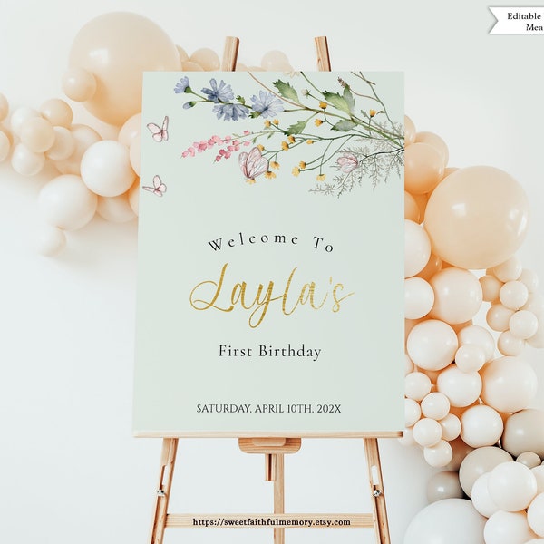 Butterfly Birthday Banner - Etsy