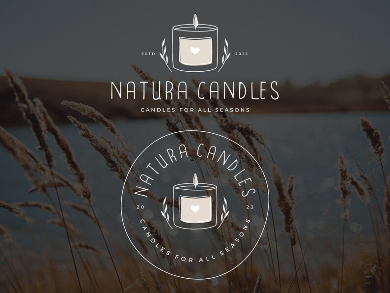Candle Logo Wax Candle Logo Wick Candle Logo Flame Logo - Etsy