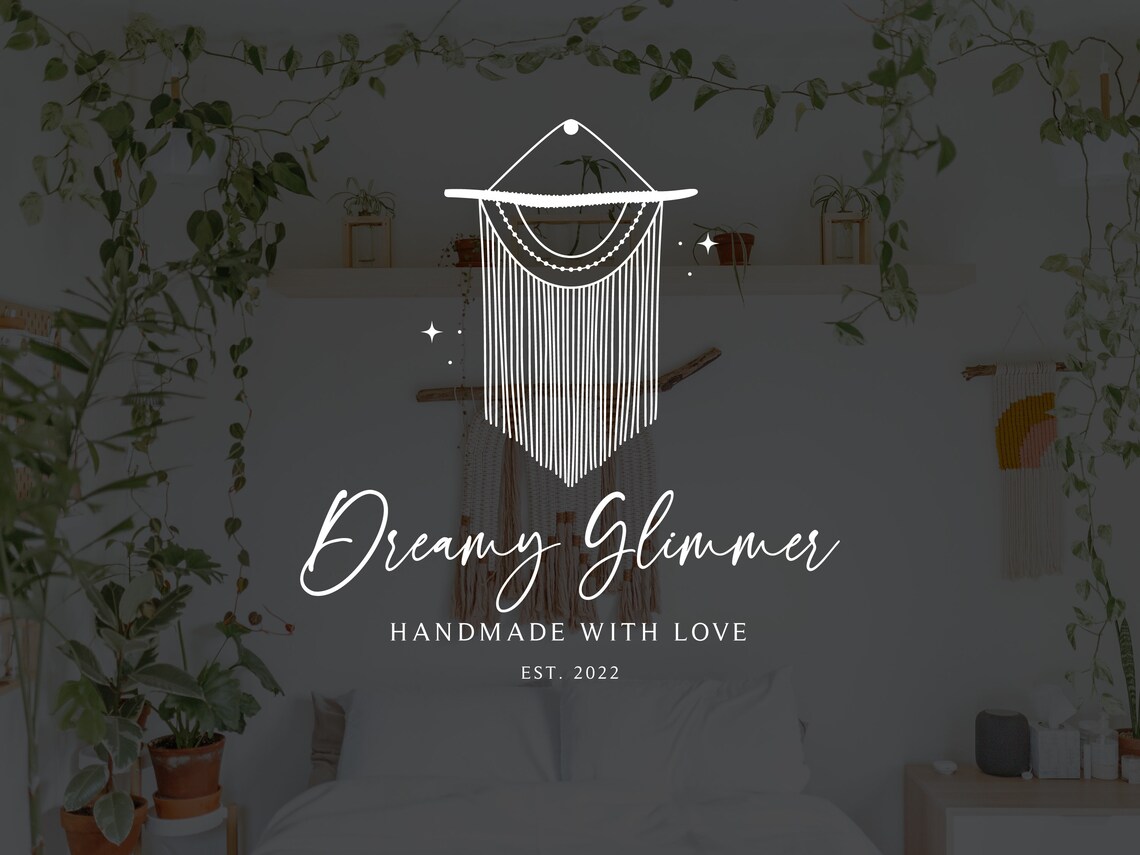Macrame Logo Crafting Logo Magic Logo Interior Logo Boho - Etsy