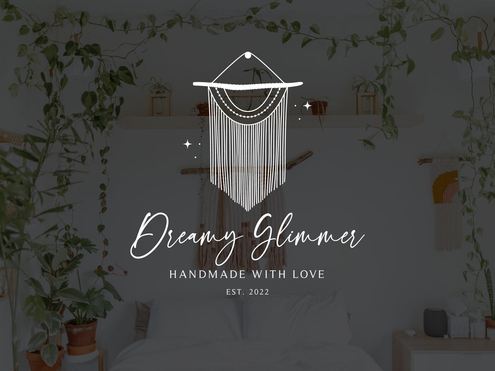 Macrame Logo Crafting Logo Magic Logo Interior Logo Boho - Etsy