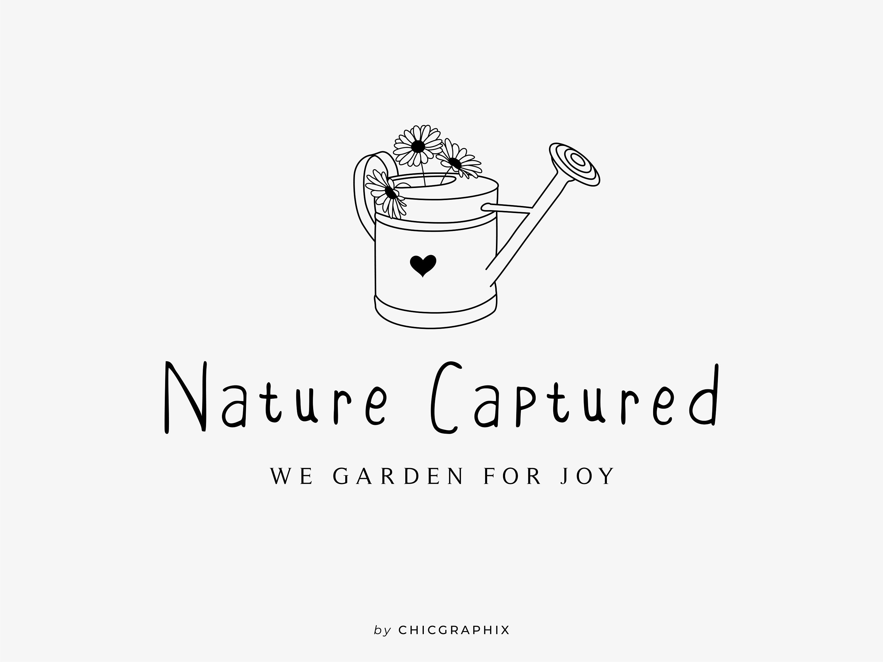 Gardening Logo Watering Can Logo Farming Logo Landscaping - Etsy