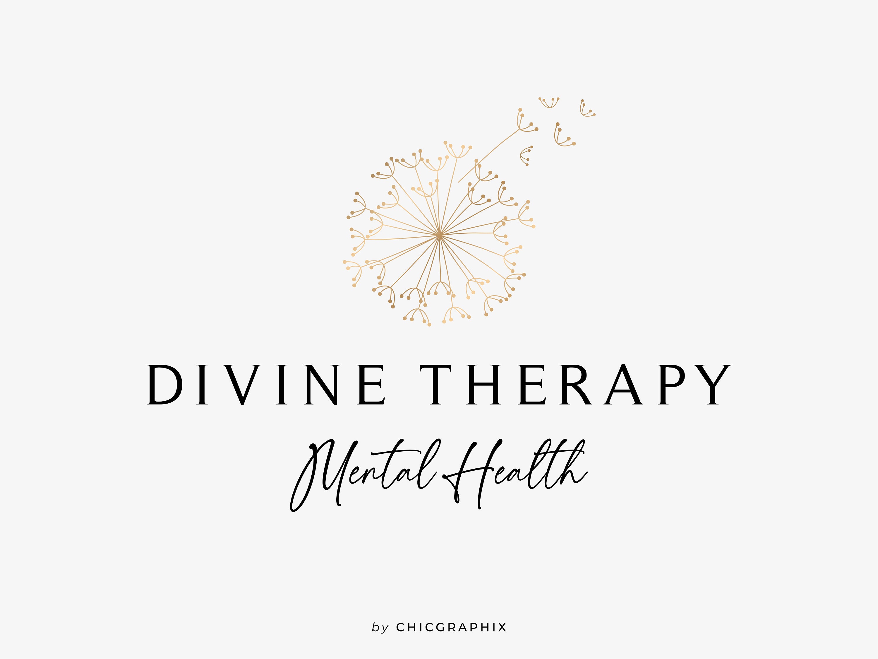 Dandelion Logo Psychologist Logo Life Coach Logo Counseling - Etsy ...