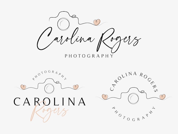 Photography Logo Camera Logo Watermark Logo Elegant Logo | Etsy