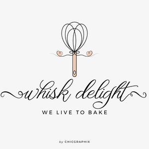 Bakery Logo, Whisk Logo, Baker Logo, Premade Logo, Food Logo, Cake Shop ...