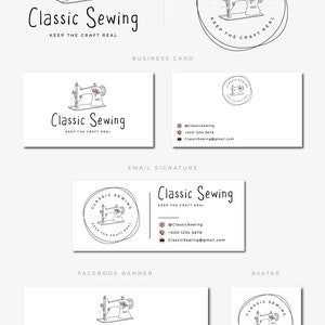 Sewing Logo, Seamstress Logo, Stitching Logo, Dressmaker Logo, Sewing ...