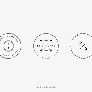 Round Badge Logo Design, DIY Logo, Stamp Logo, Badge Logo, Business ...