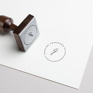 Round Stamp Logo Design, DIY Logo, Badge Logo, Stamp Logo, Business ...