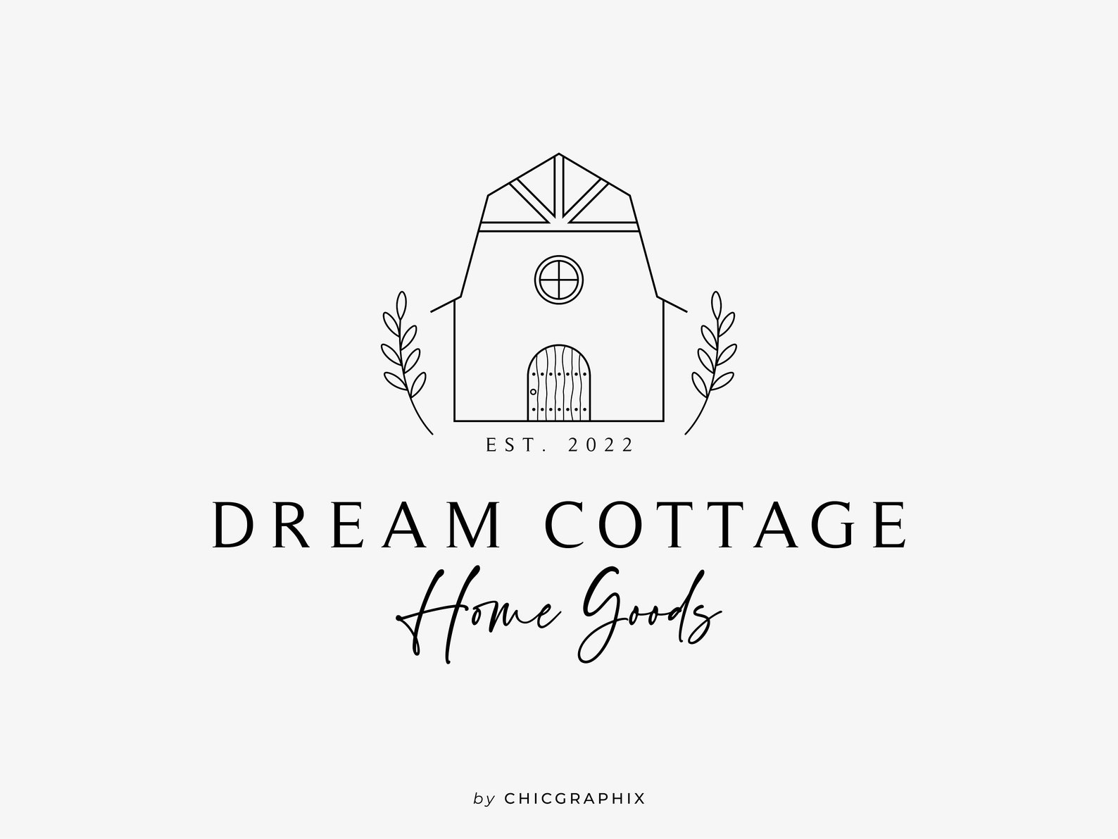 Farmhouse Logo Cottage House Logo Barn Logo House Logo - Etsy