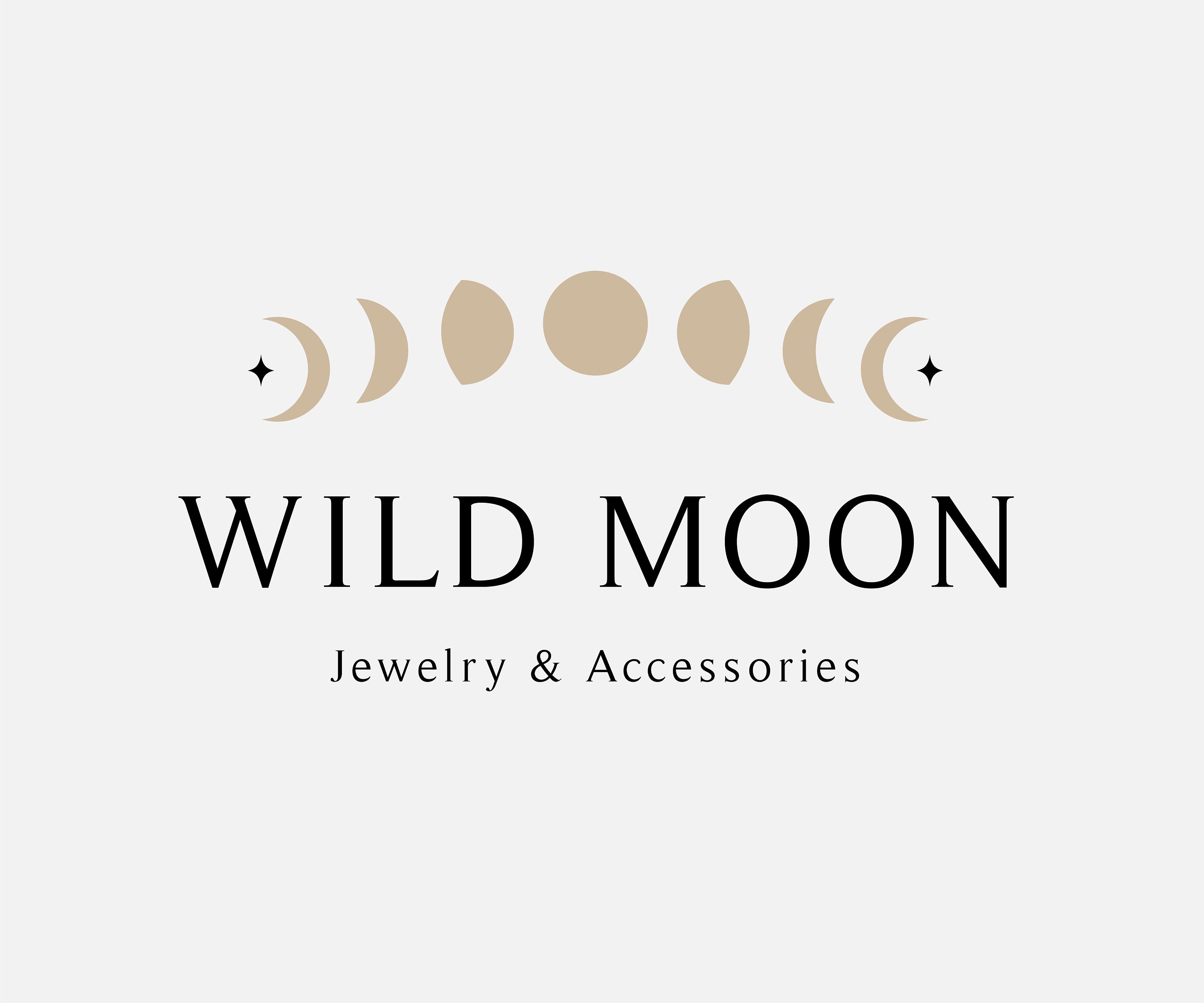 Moon Phase Logo Design Boho Logo Moon Phases Moon Logo | Etsy