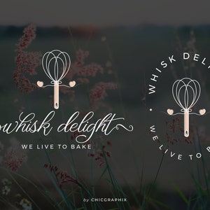 Bakery Logo, Whisk Logo, Baker Logo, Premade Logo, Food Logo, Cake Shop ...