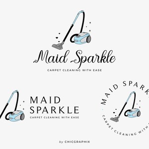 Cleaning Logo, Maid Logo, House Cleaning Logo, Vacuum Cleaner Logo ...