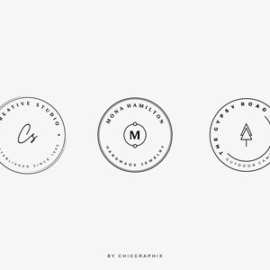 Round Badge Logo Design, DIY Logo, Stamp Logo, Badge Logo, Business ...