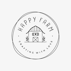 Farmhouse Logo, Cottage House Logo, Barn Logo, House Logo, Botanical ...