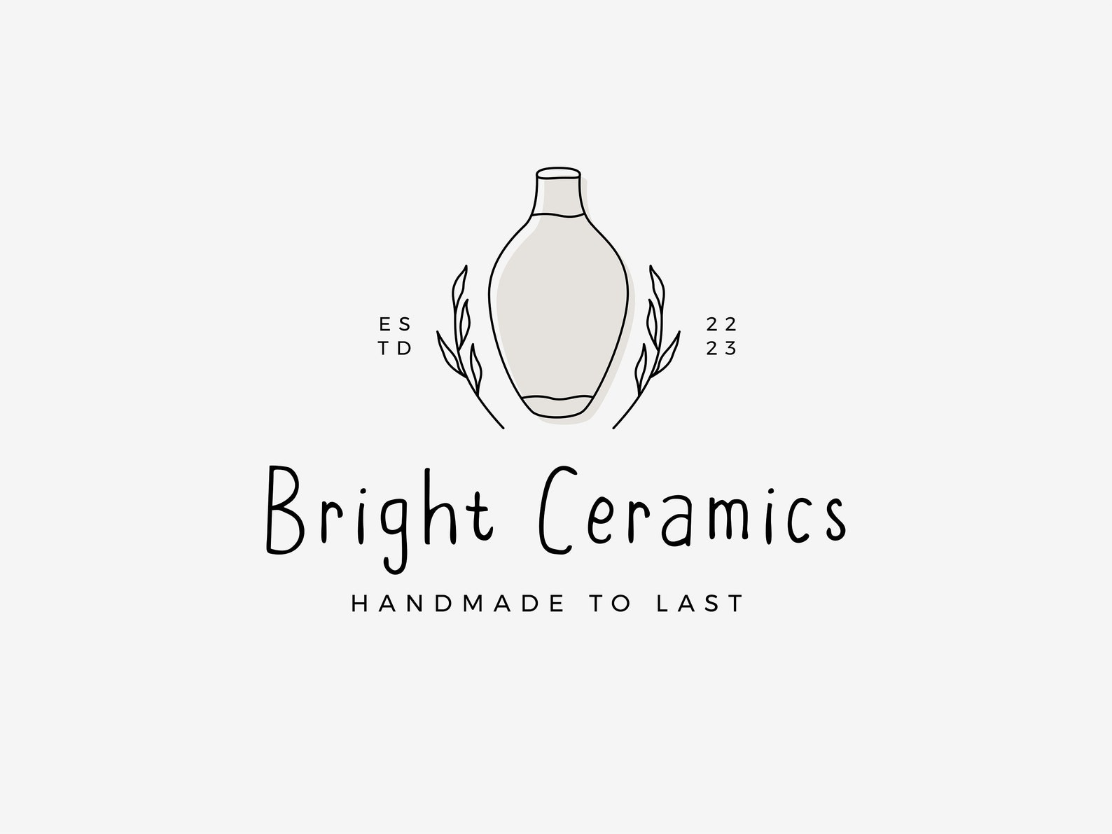 Pottery Logo Ceramic Logo Boho Logo Craft Logo Shop Logo - Etsy