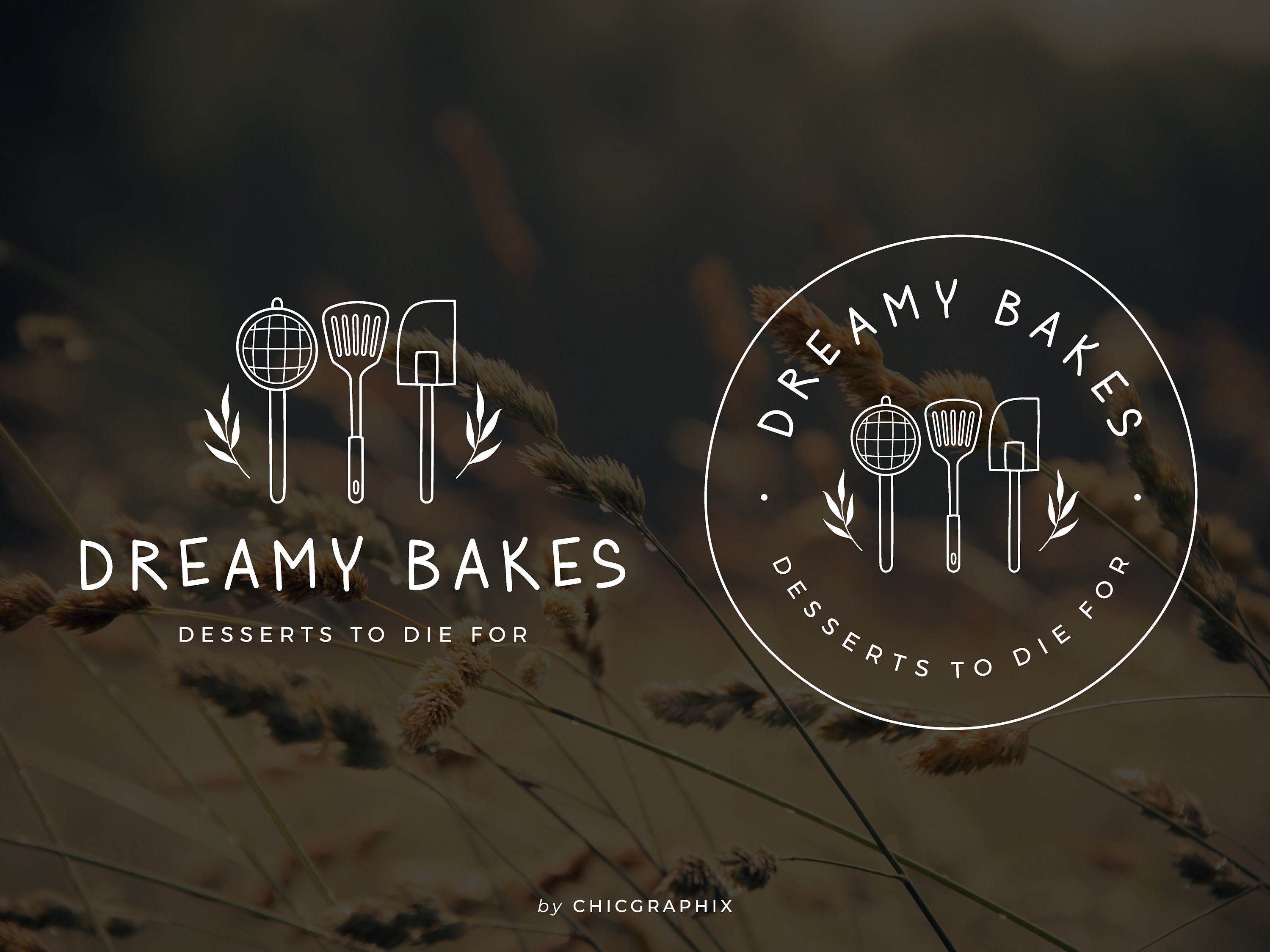 Bakery Logo Baker Logo Kitchen Logo Food Logo Cake Shop - Etsy