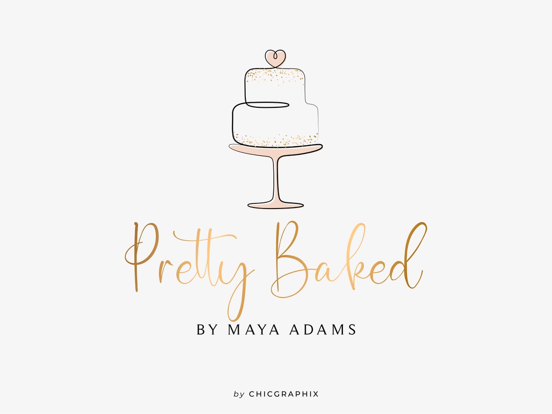 Bakery Logo, Cake Logo, Baker Logo, Cake Stand Logo, Desserts Logo ...