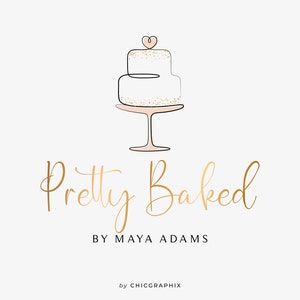 Bakery Logo, Cake Logo, Baker Logo, Cake Stand Logo, Desserts Logo ...