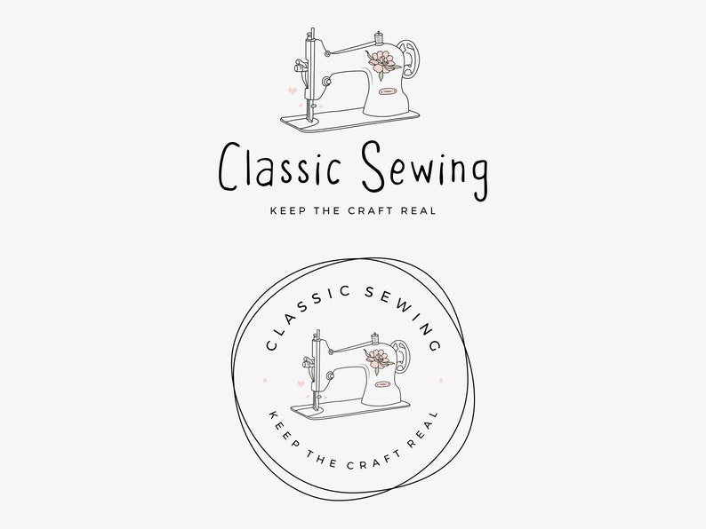 Sewing Logo Seamstress Logo Stitching Logo Dressmaker Logo - Etsy