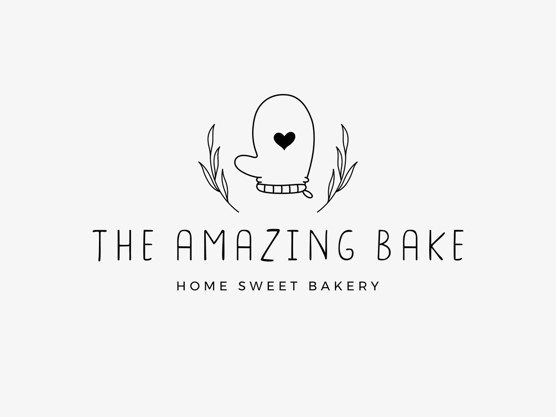 Bakery Logo Design Oven Mitt Logo Baker Logo Bakery Shop - Etsy