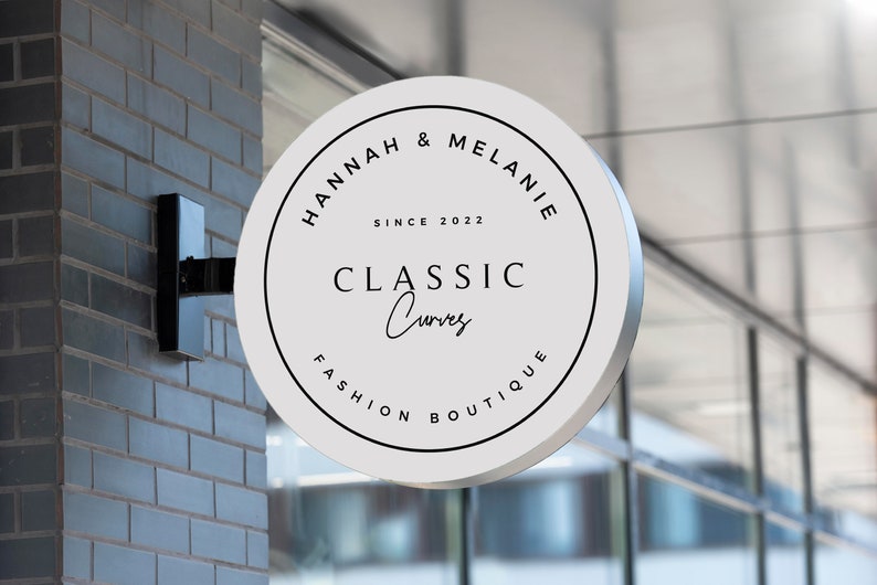 Round Stamp Logo Design DIY Logo Badge Logo Stamp Logo - Etsy