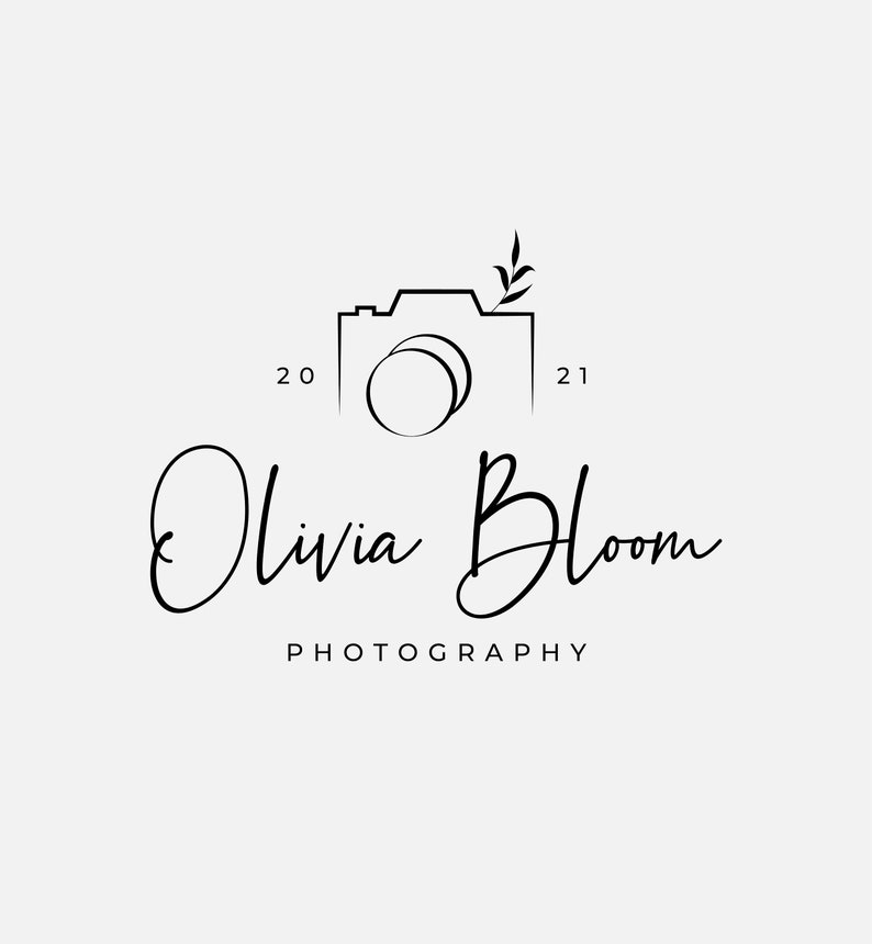 Photography Logo Design Camera Logo Feminine Logo Business | Etsy