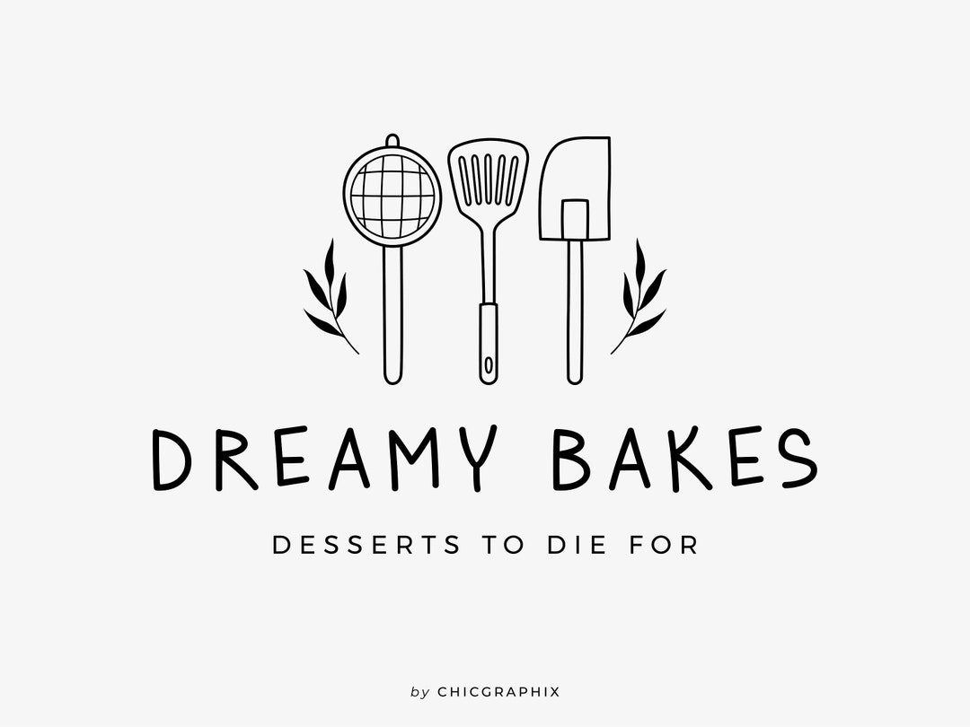 Bakery Logo, Baker Logo, Kitchen Logo, Food Logo, Cake Shop Logo ...