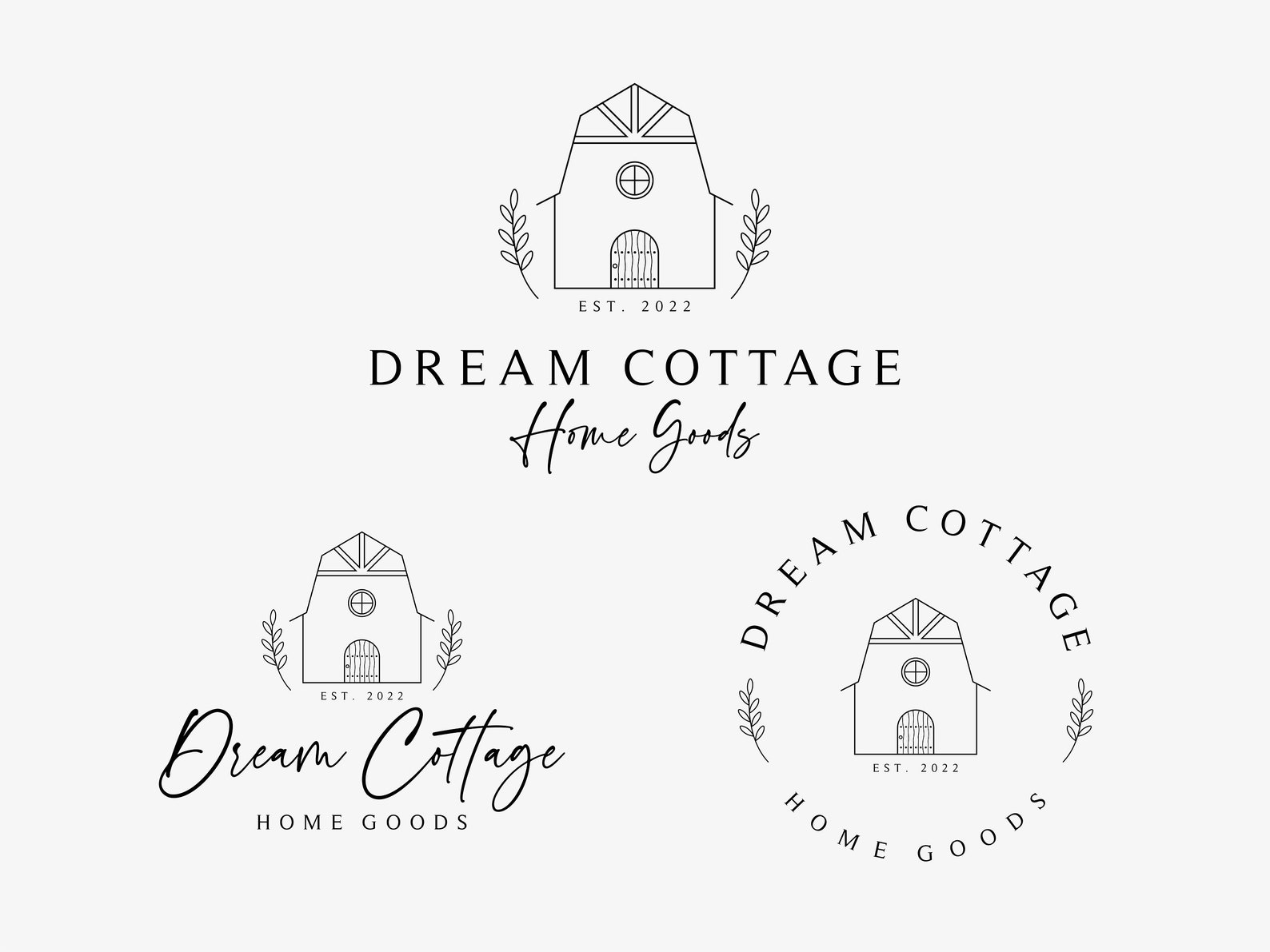 Farmhouse Logo Cottage House Logo Barn Logo House Logo - Etsy