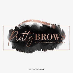 Brow Logo, Eyebrows Logo, Microblading Logo, Beauty Logo, Premade Logo ...