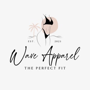 Swimsuit Logo Design, Bikini Logo, Boho Logo, Premade Logo, Tropical ...
