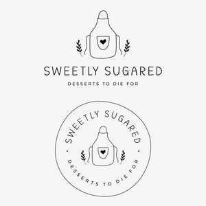 Bakery Logo Design, Apron Logo, Baker Logo, Bakery Shop Logo, Cake Shop ...