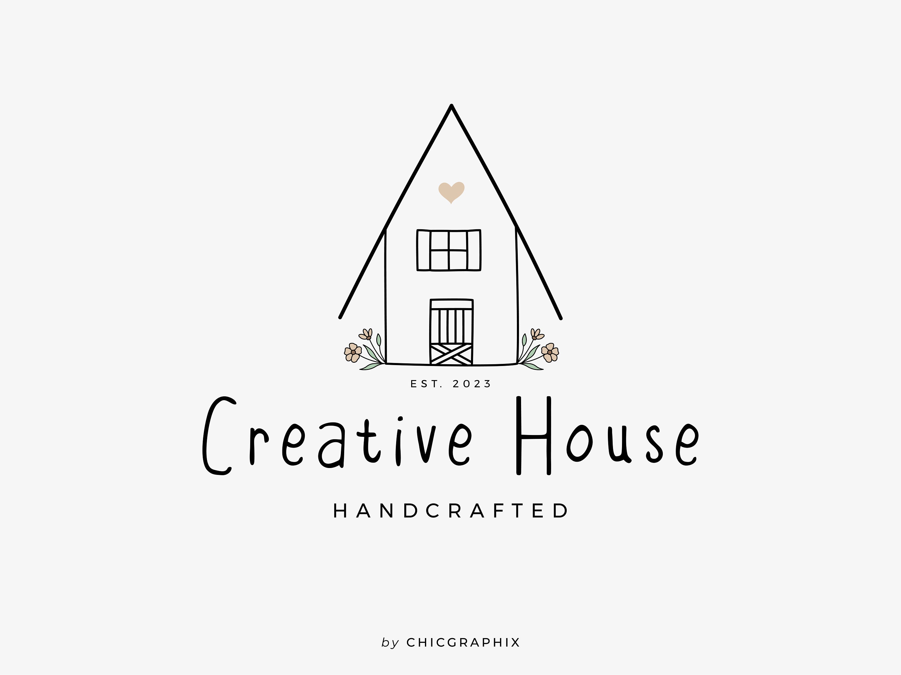 Farmhouse Logo Barn Logo Cottage House Logo House Logo - Etsy