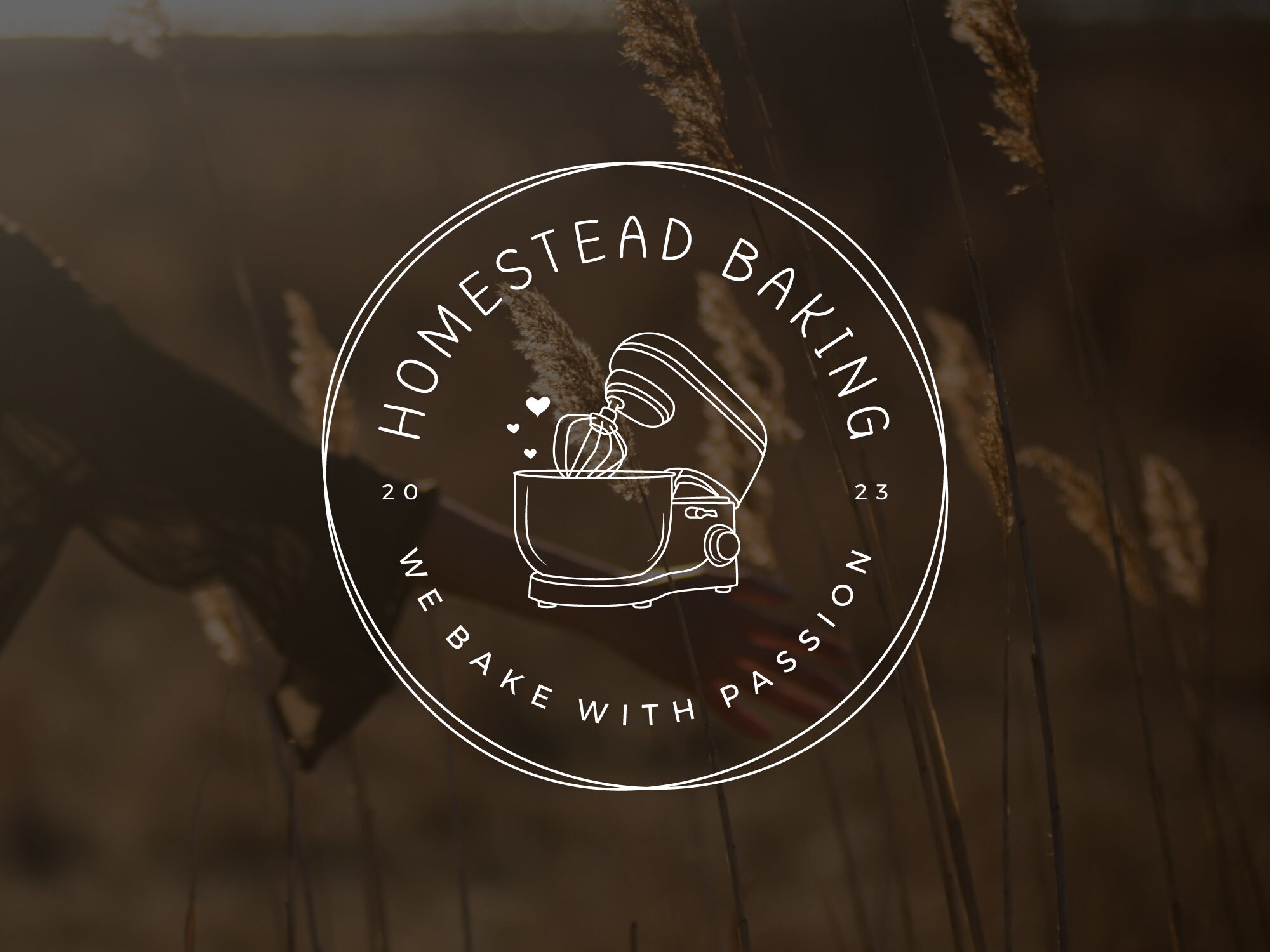 Bakery Logo Design Baker Logo Watermark Logo Mixer Logo - Etsy