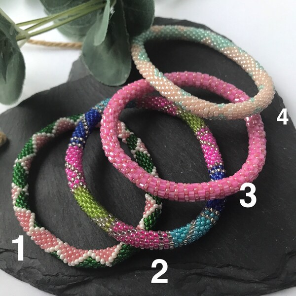 Beaded Bangle - Etsy