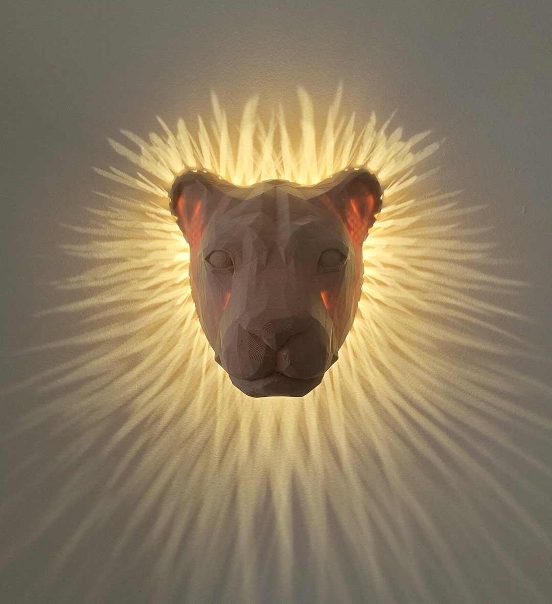 Lion Wall Light Various Colors - Etsy